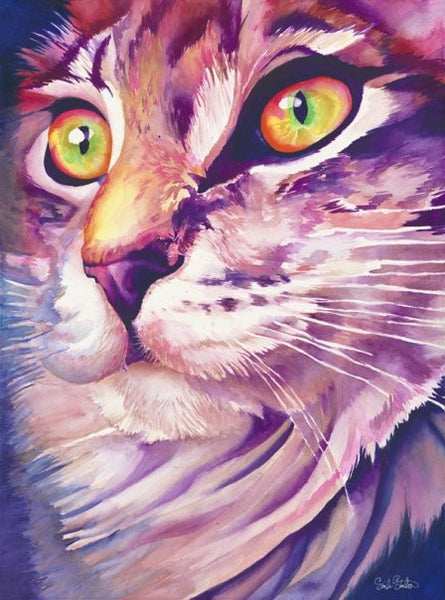 Ashley Part One: Signed Print from original watercolor cat painting ...